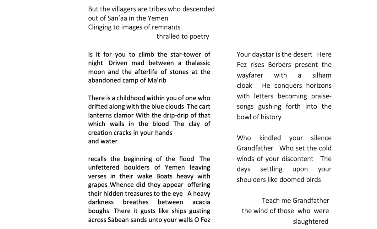 poetry in action #18 | Mohammed Bennis Translated by Aaron Boxerman and ...